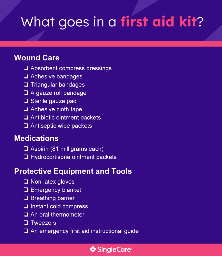 Medication disaster plan: Building and storing a first aid kit