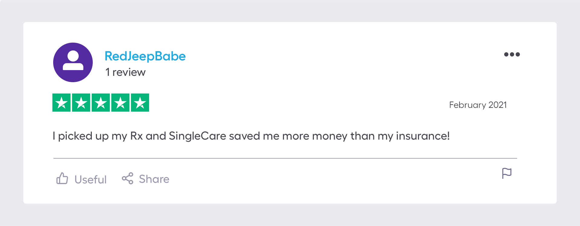 The best SingleCare reviews from February